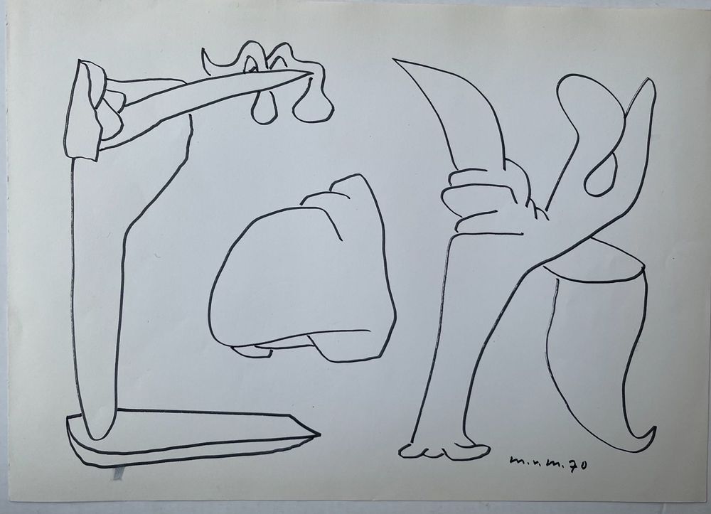 Max VON MOOS (1903-1979) Zeichnung (Gebraucht) in Root für CHF 50 – mit ...