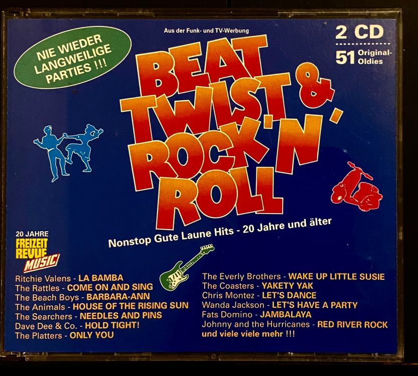 2 CDs Beat, Twist & Rock ‚n‘ Roll Non stop gute Laune Hits | Kaufen auf ...