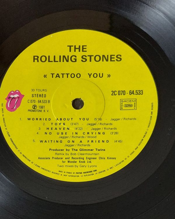 Lp Rolling Stones Tattoo You Kaufen Auf Ricardo