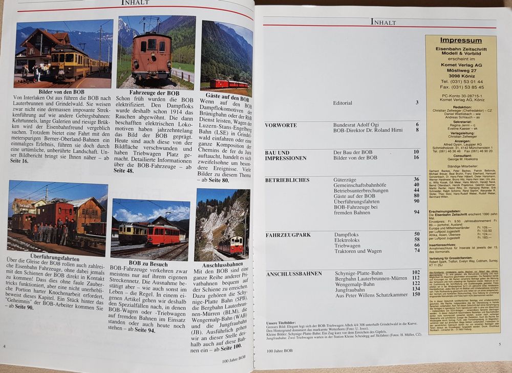 100 Jahre BOB - Eisenbahn Zeitschrift Sondernummer | Kaufen auf Ricardo