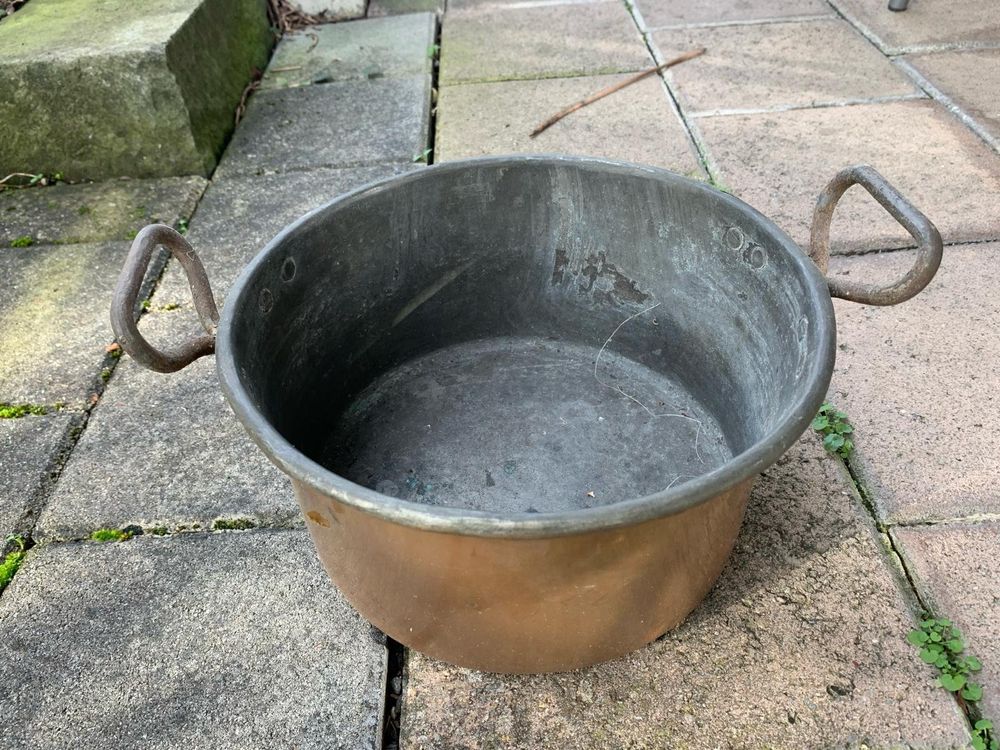 Antiker Kupfertopf mit 2 Henkel | Kaufen auf Ricardo