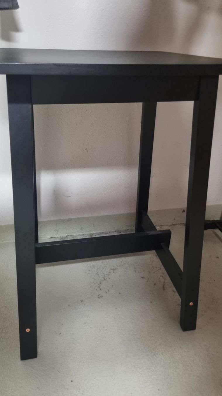 Bartisch / Stehtisch schwarz – 100 cm hoch (Gebraucht) in Dübendorf für ...