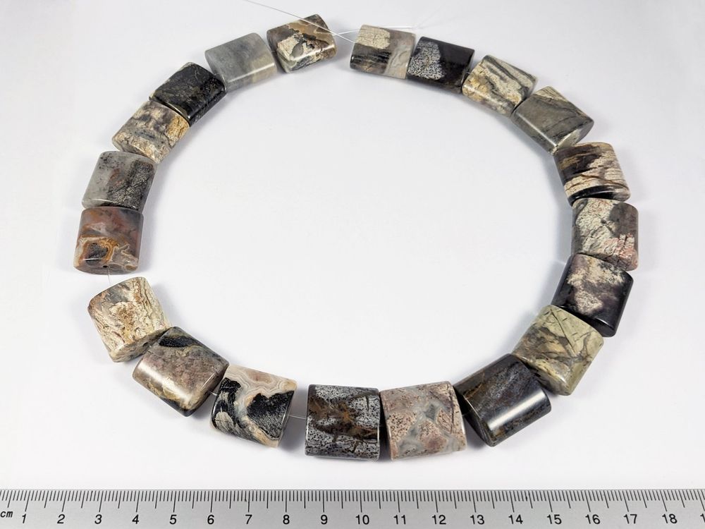 Versteinerter Holz(Jaspis-Holzstein) Strang, Perlen 20mm (Neu und originalverpackt) in Meilen ...