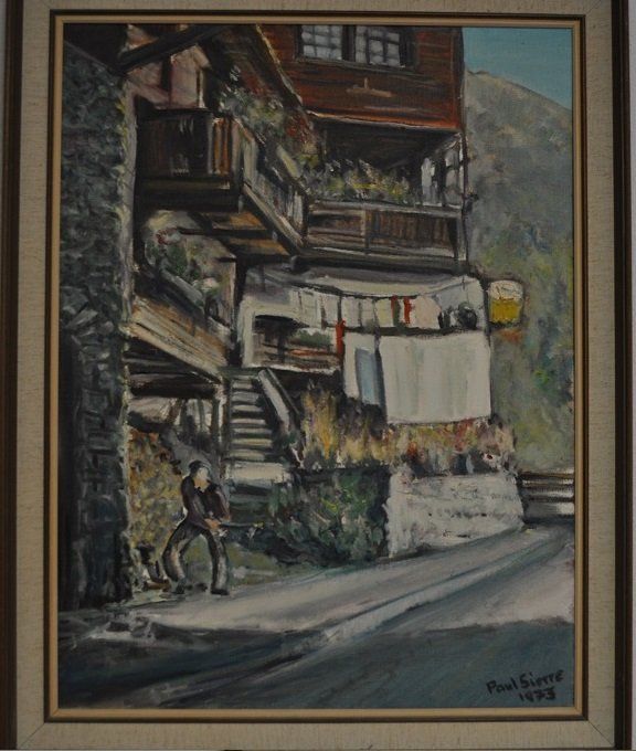 Le bucheron de Vissoie (Anniviers) 1973 - signé Paul Sierre (Gebraucht) in Conthey für CHF 100 ...