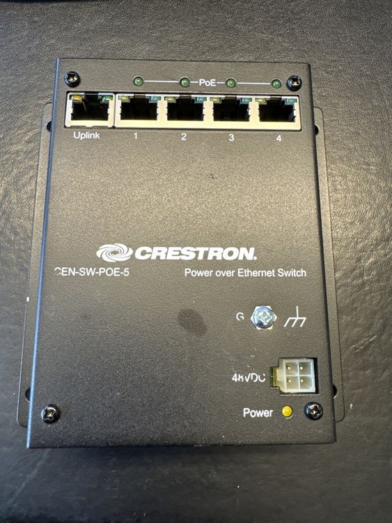 Crestron CEN-SW-POE-5 Power over Ethernet Switch (Gebraucht) in Urdorf ...