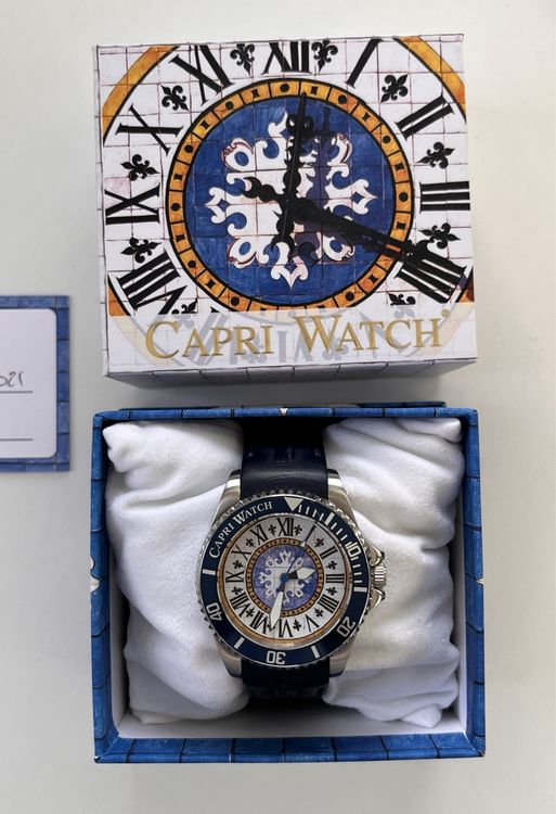 Capri Watch 40mm Blue Navy Armband Uhr GRATIS VERSAND | Kaufen auf Ricardo
