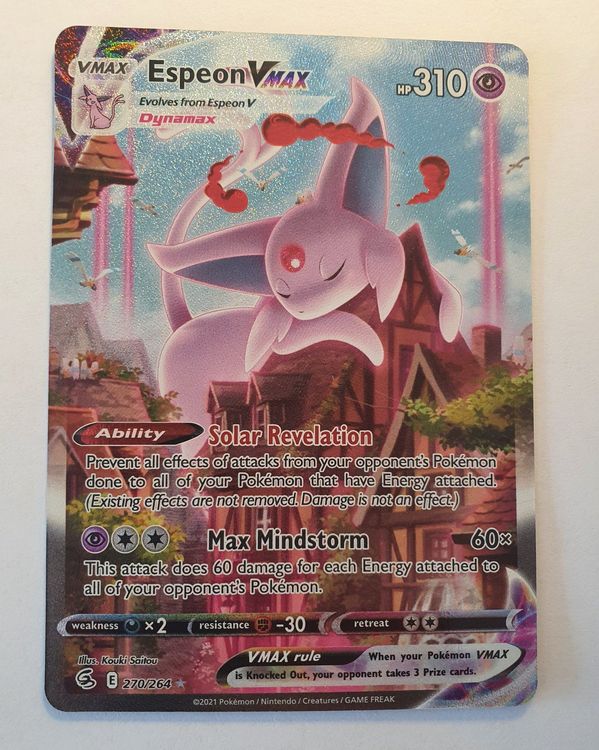 Espeon VMAX Fusion Strike 270/264 (D'occasion) à Münchenbuchsee pour ...