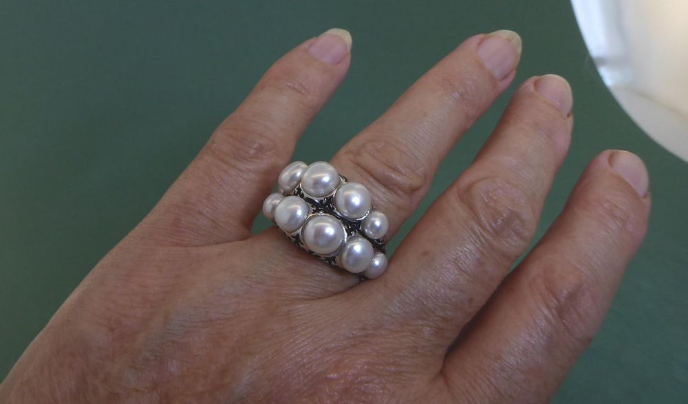 Ring 925 Silber mit echten Perlen (Gebraucht) in Muri AG für CHF 32 ...