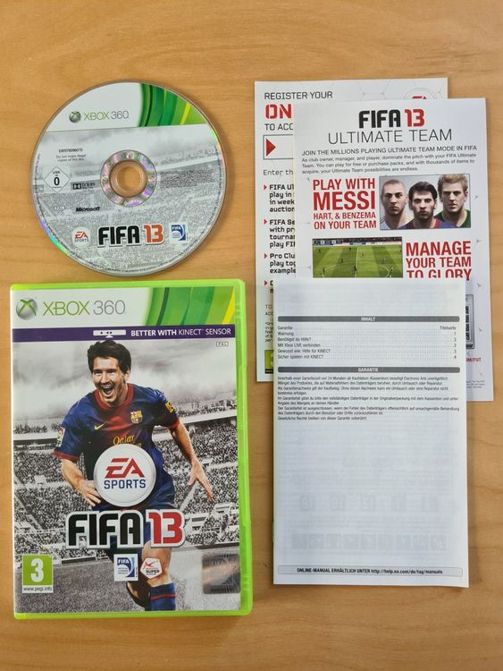 Fifa 13 (Xbox 360) (Gebraucht) in Oberwil BL für CHF 2.9 – mit Lieferung auf Ricardo kaufen