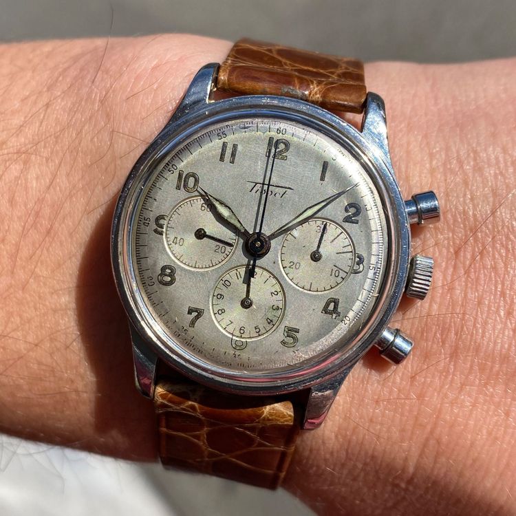 Tissot 27CH Chrono 1940’s round pusher (Gebraucht) in Posieux für CHF ...