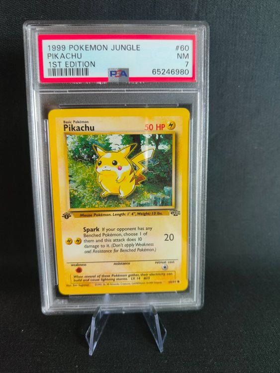 Pokemon 1999 Jungle 1st Edition Pikachu PSA 7 | Kaufen auf Ricardo