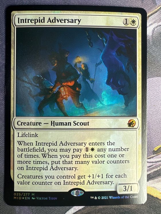 Intrepid Adversary FOIL 055/277 Midnight Hunt (Neu (gemäss Beschreibung ...