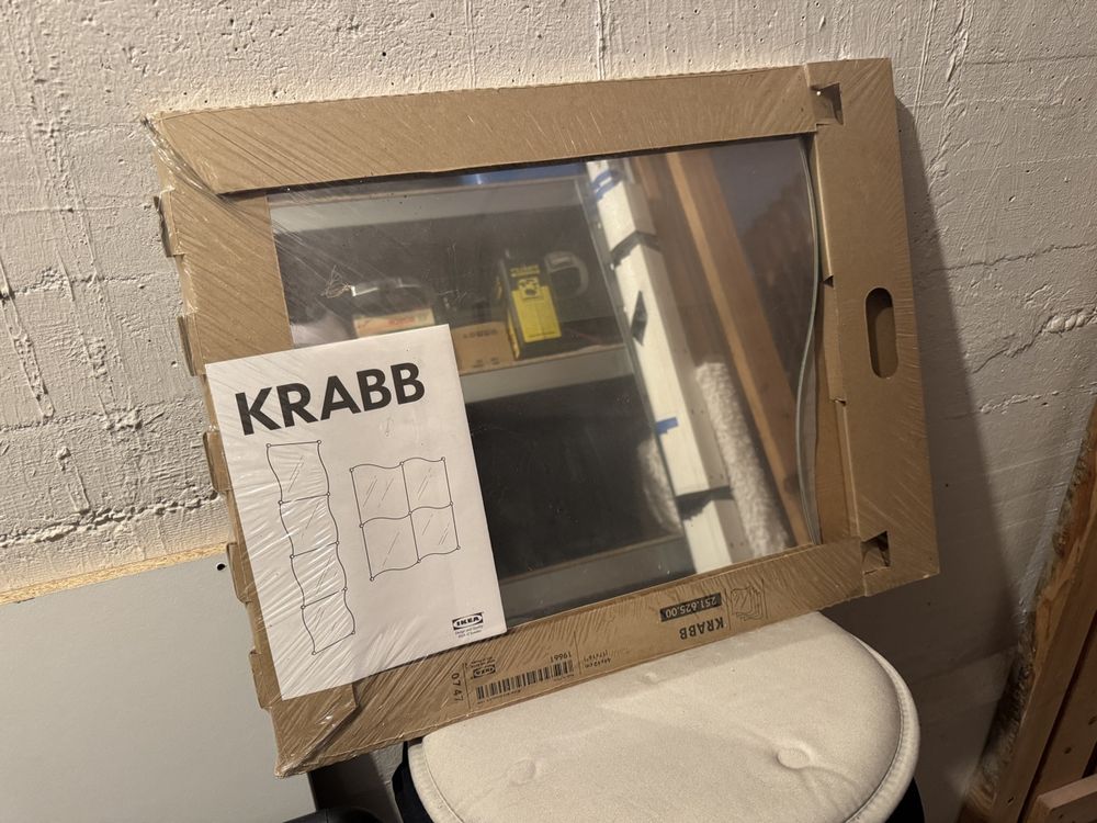 IKEA KRABB Spiegel 4er Set Wellenform Neu/OVP (Neu und originalverpackt ...
