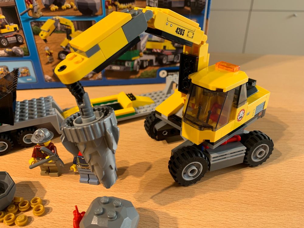 Lego City Grubbenbagger mit Transporter ( 4203) (Gebraucht) in ...