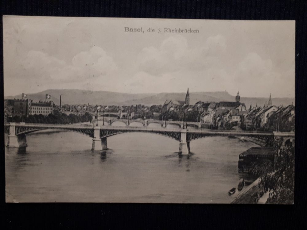 BASEL, DIE 3 RHEINBRUCKEN - 1909 (Gebraucht) in Ponto Valentino für CHF 1 – mit Lieferung auf ...