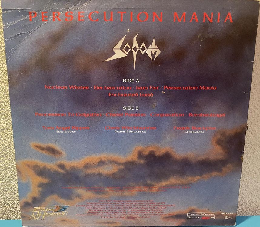 SODOM - Persecution Mania (Gebraucht) in luterbach für CHF 110 – mit ...