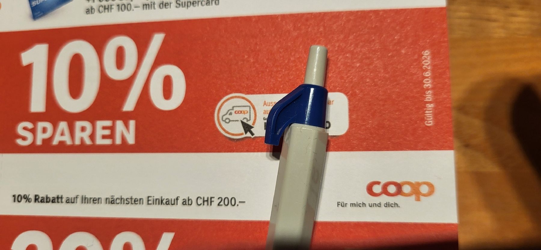 Coop online Code Gutschein 10% ab CHF 200.- (Neu (gemäss Beschreibung)) in Uttigen für CHF 0.5 ...
