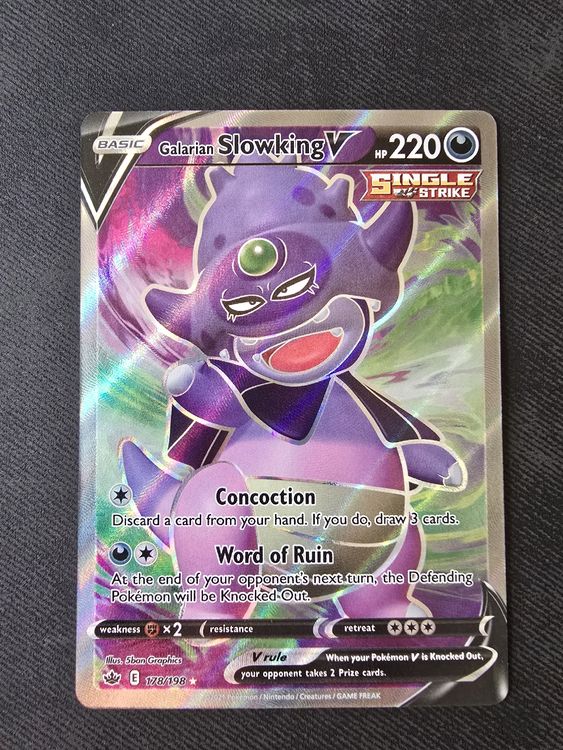 Carte Pokémon Galarian Slowking V 128/198 (Neuf (Voir description)) à Cointrin pour CHF 7.9 ...