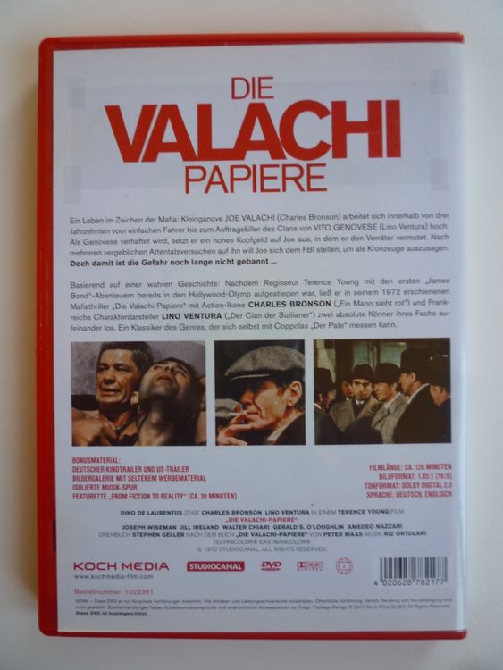 Die Valachi Papiere Klassiker 1972 mit Bronson / Ventura (Gebraucht) in ...