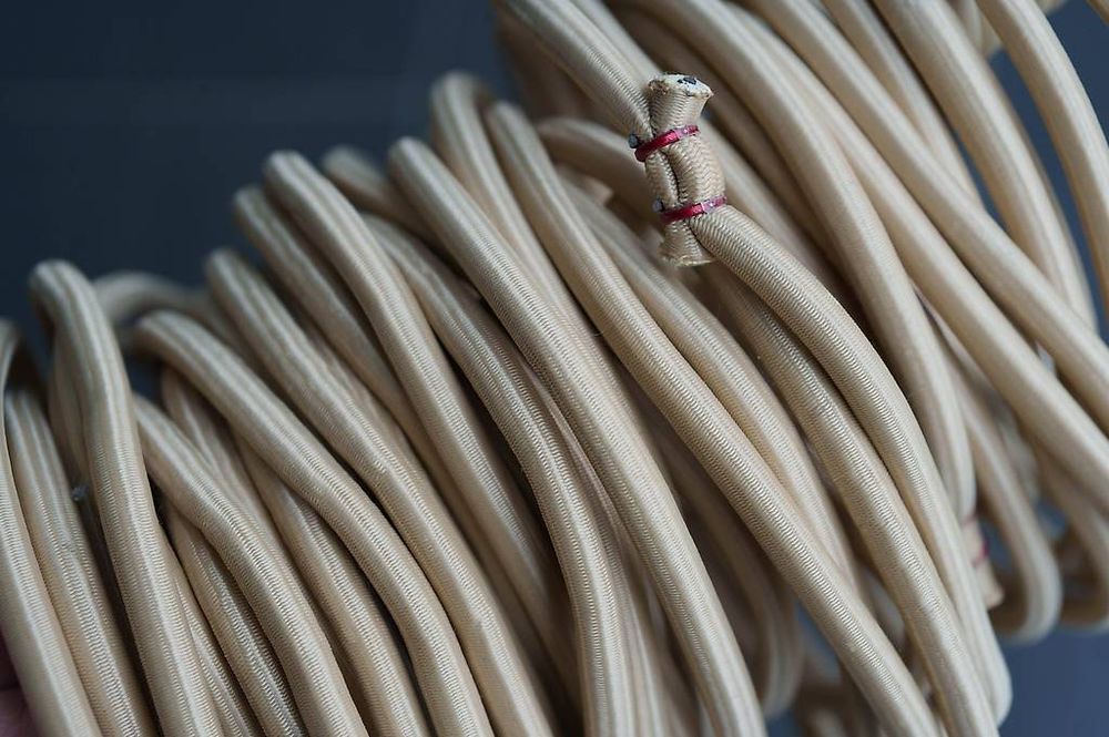 Seilringe, 36 Stk. für bellicon 112 cm, Beige, gelber Clip (Gebraucht ...