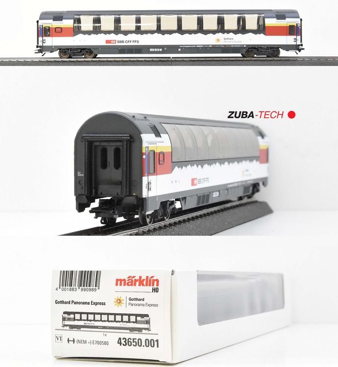 Märklin 43650 Panoramawagen Apm 61 Gotthard Panorama Express | Kaufen auf Ricardo