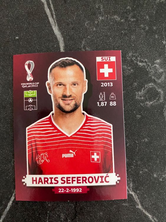 Panini WM 22 SUI 19 HARIS SEFEROVIĆ (Neu (gemäss Beschreibung)) in ...