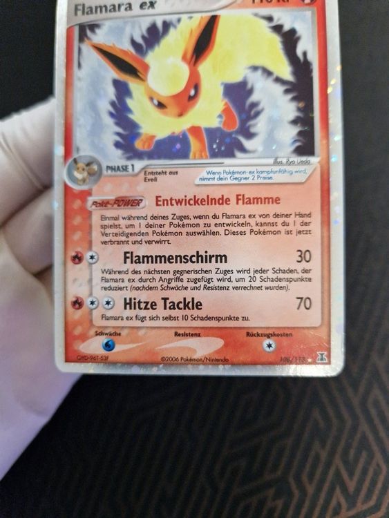 Flamara / Flareon ex Delta Species Pokemon Karte (Gebraucht) in ...