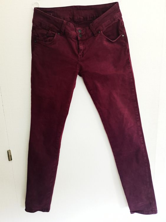 LTB Melina Jeans Low Rise super slim stretch bordeaux | Kaufen auf Ricardo