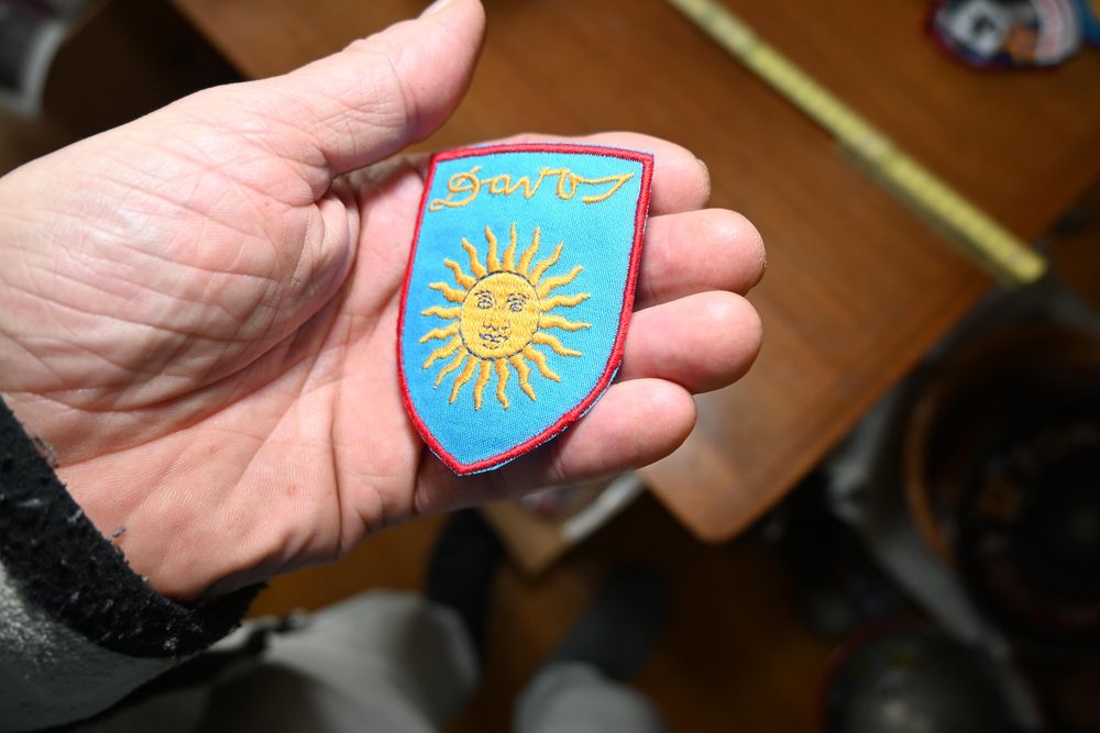 VINTAGE Badge DAVOS nos ST. GALLER STICKEREI sonne (Gebraucht) in ...