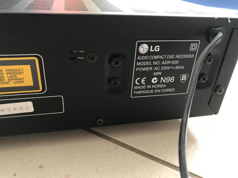 LG CD PLAYER a. d. 80er Jahren, *ADR 620*, Made in Korea (Gebraucht) in Brunnen für CHF 40 – mit ...