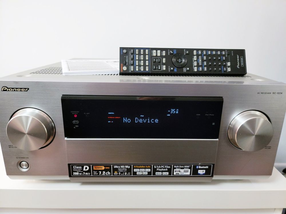 Pioneer SC 1224 AV Receiver 7.2-Channel Silber | Kaufen auf Ricardo