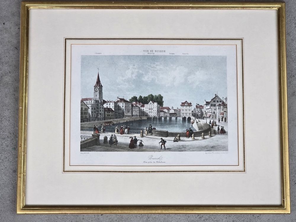 Alte Ansicht „HELMHAUS/MÜNSTER“ - Brücke (Zürich) (Gebraucht) in Wangen ...