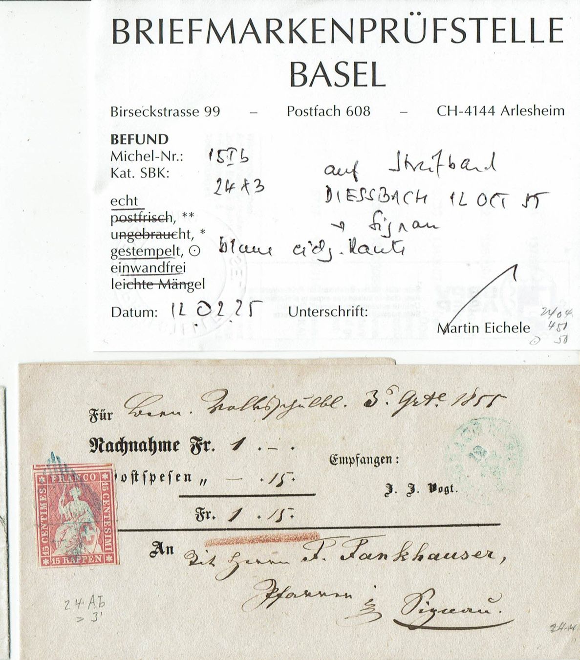 STRUBEL 15RP 24A3 NN-STREIFBAND BL RTE BEFUND (Gebraucht) in Rüschlikon für CHF 110 – mit ...