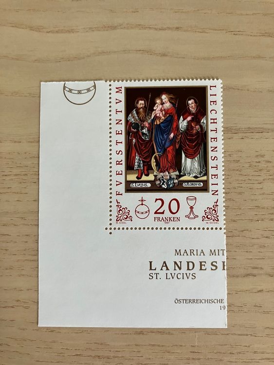 Gültige Briefmarke Liechtenstein Frankaturware CHF 20.- | Kaufen auf Ricardo