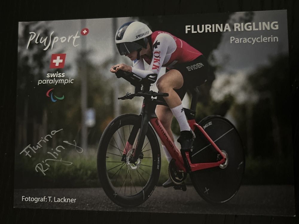 Signierte Karte Flurina Rigling | Kaufen auf Ricardo