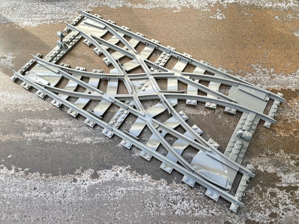 Doppelkreuzungsweiche für Klemmbaustein-Eisenbahn / Zug | Kaufen auf ...