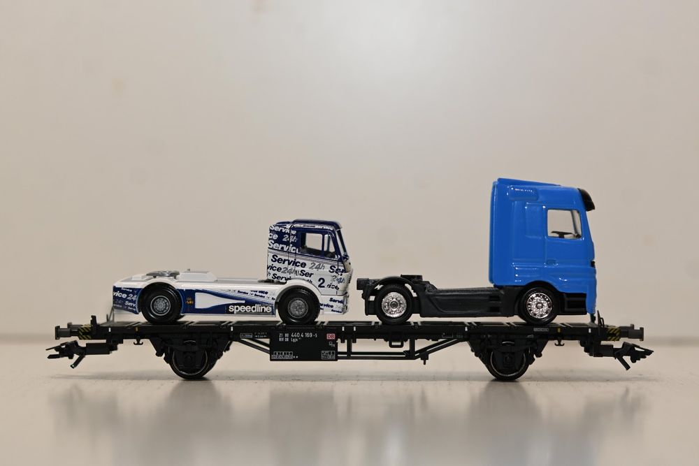 Flachwagen mit LKW Märklin HO/AC ohne OVP | Kaufen auf Ricardo