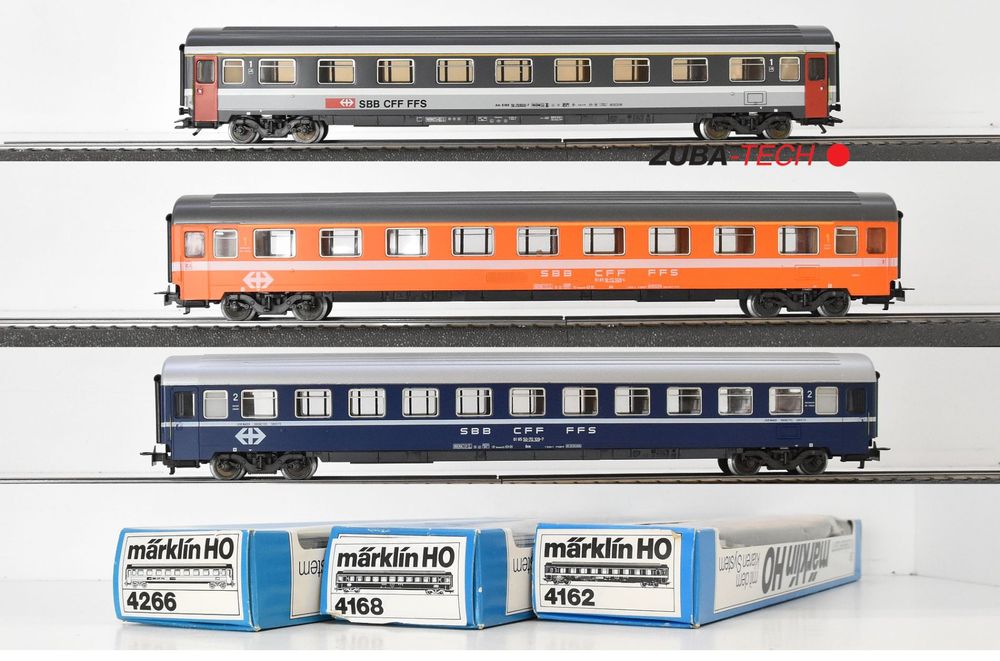 3x Märklin Personenwagen der SBB H0 WS mit OVP (Gebraucht) in St. Gallen für CHF 57 – mit ...