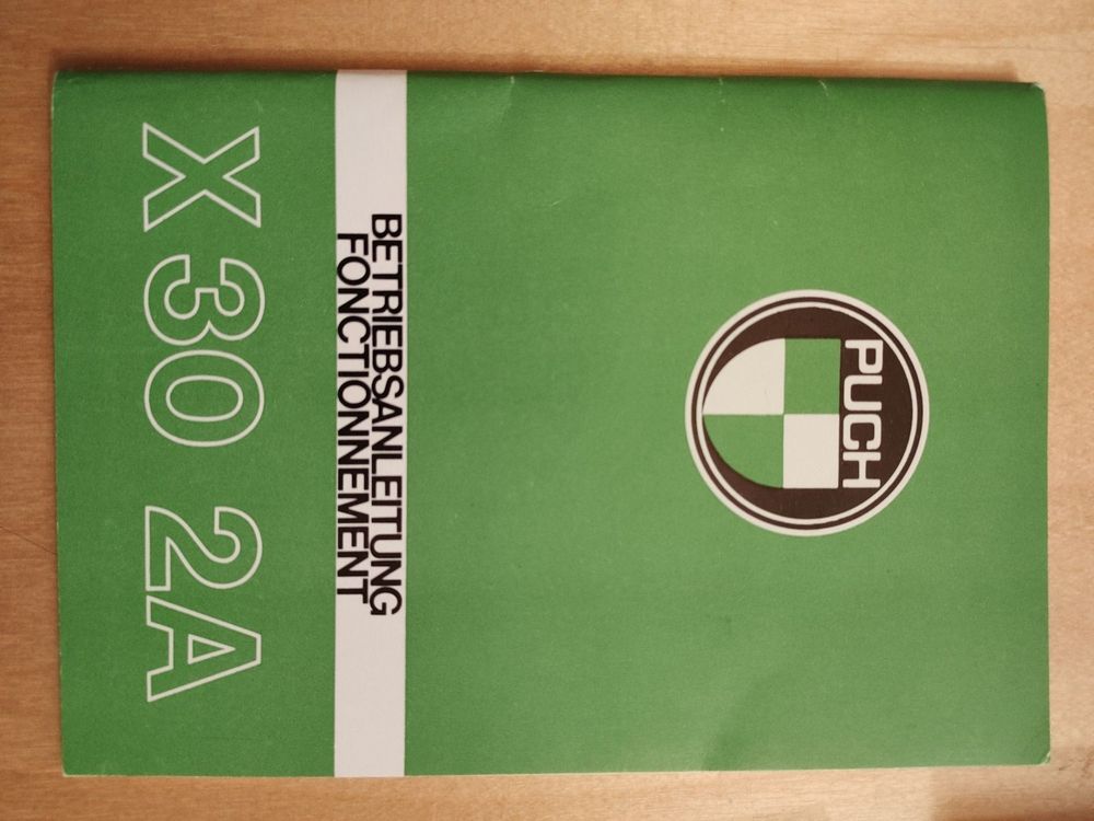 Puch Condor X30 2A Betriebsanleitung (Gebraucht) in Langenbruck für CHF 16 – mit Lieferung auf ...