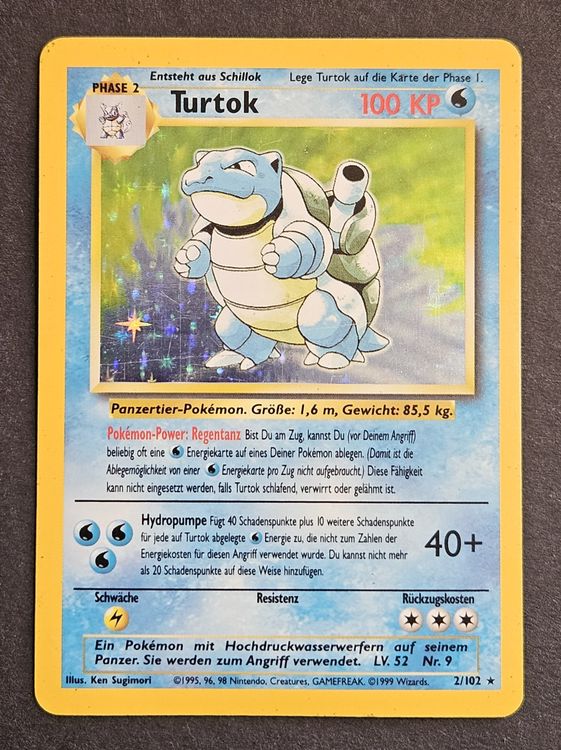 Pokemon Turtok 2/102 - Base Set (DE) (Gebraucht) in Oberkulm für CHF 50 ...