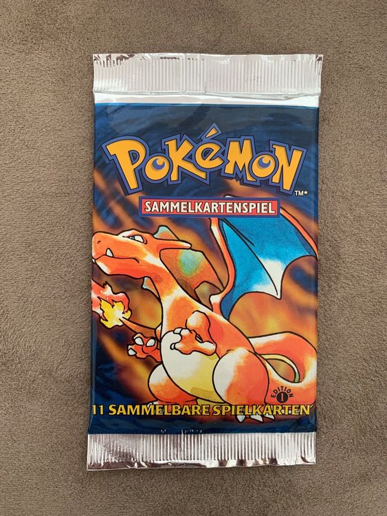 Pokemon Base Set 1.Edition sealed Booster Pack DE ungeöffnet | Kaufen ...