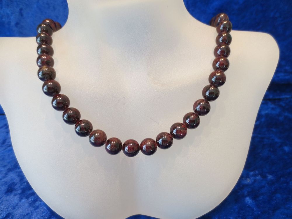 Granat Edelstein Halskette wundervolles Rot SALE | Kaufen auf Ricardo