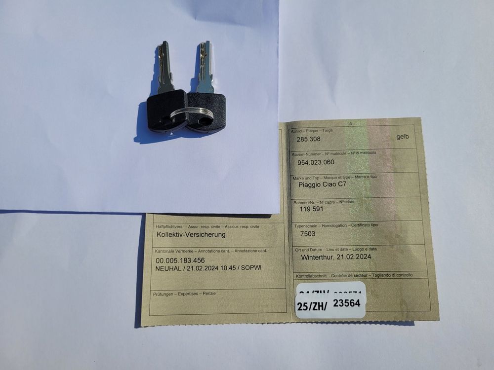 Wunderschöner Piaggio Ciao , komplett Restauriert, eingelöst (Gebraucht) in Winterthur für CHF ...