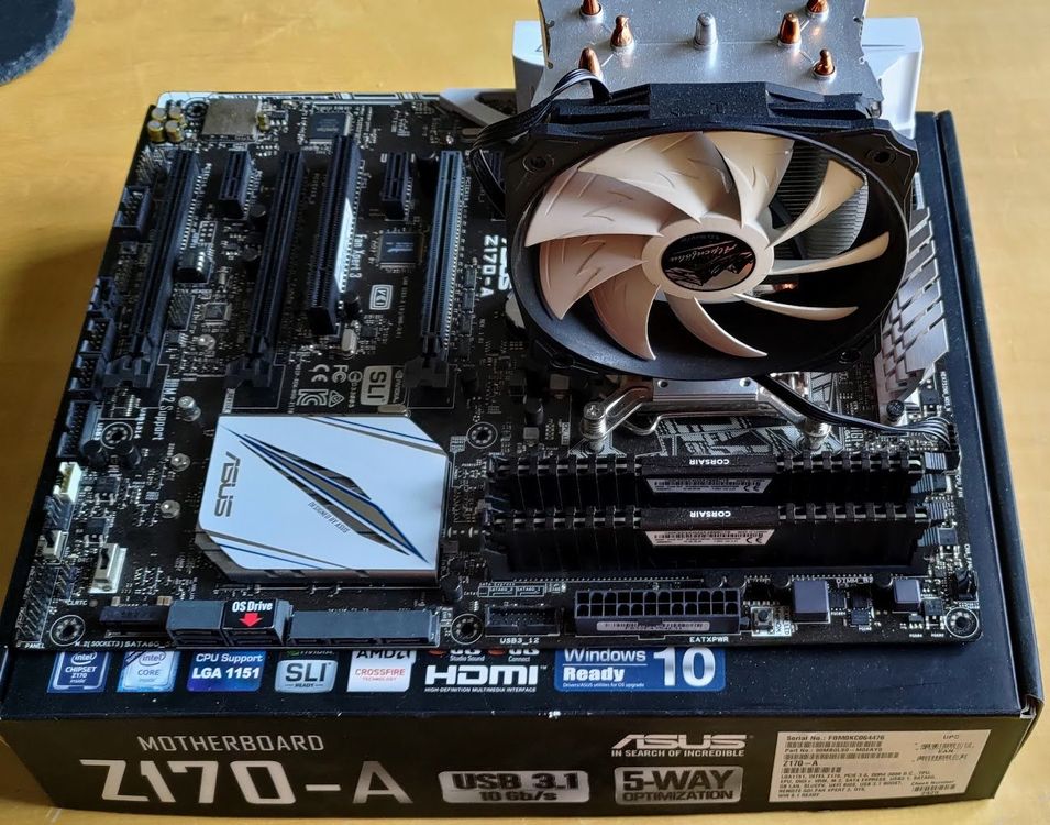 ASUS Z170-A + i7 6700K, 32G, Cooler | Kaufen auf Ricardo