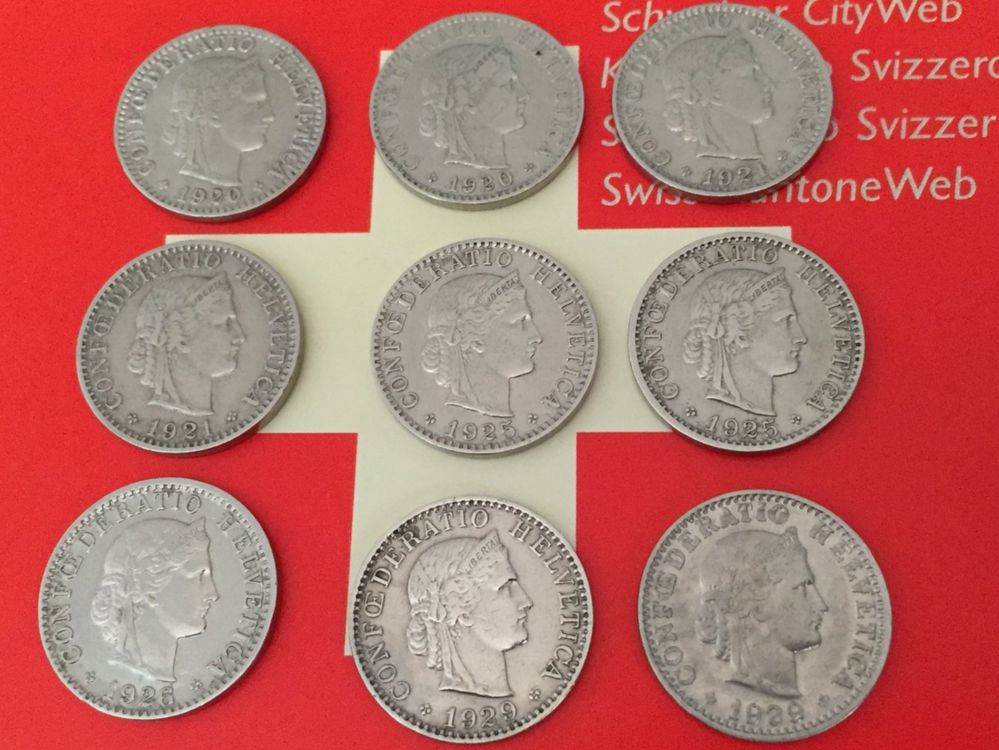 20 Rappen LOT 1920 - 1929 Ni, ss | Kaufen auf Ricardo