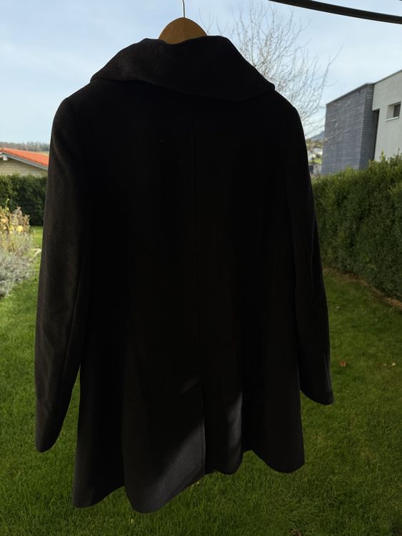 Woll-Kaschmir Mantel von GIL BRET Gr. 40 schwarz (Gebraucht) in ...