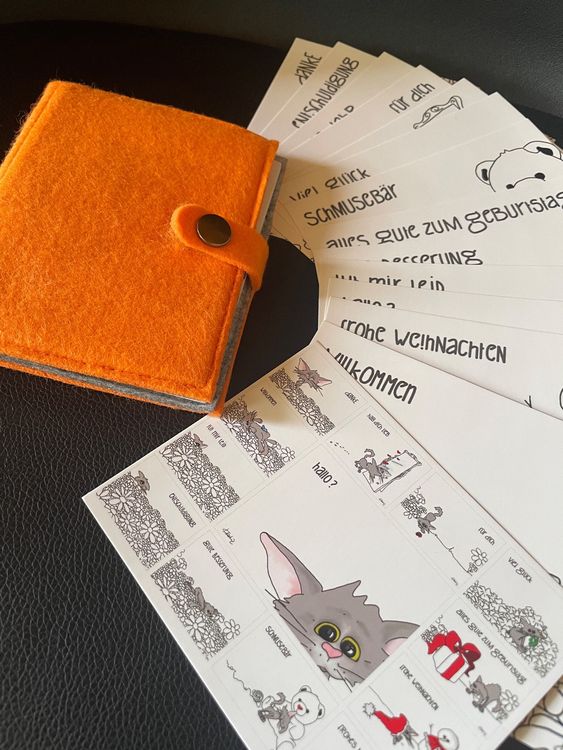Etui, Stift & Block mit 13 Grusskarten (mit Beschriftung) | Kaufen auf ...
