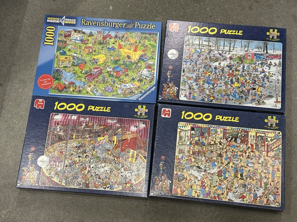 4 x 1000 Puzzle Jan von Haasteren wimmelbild | Kaufen auf Ricardo
