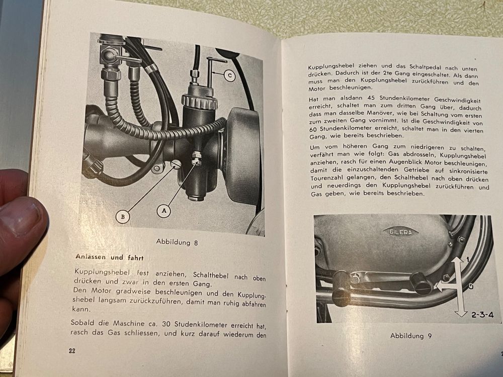 buch, heft, gillera motorrad 250/300 cc , 2 zyl., 60 er jahr (Gebraucht ...