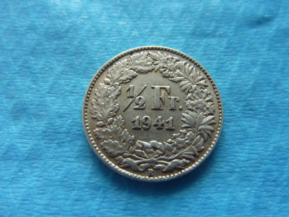 Silber 50 Rappen 1941 sehr rar nur 200`000 Prägungen. (Gebraucht) in Seon für CHF 2 – nur ...